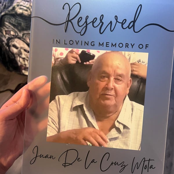 Reserved Memorial Sign Wedding Decor, Wedding Signs Memorial Decor, in ...