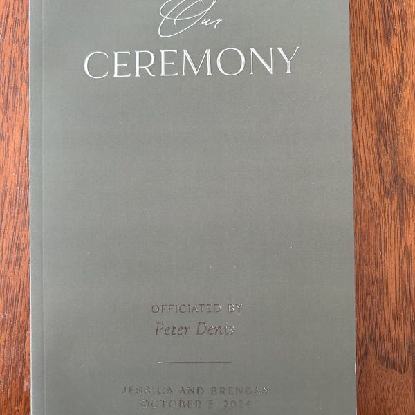 Officiant Proposal Gift, Custom Map Officiant Book for Wedding ...