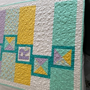 Modern Baby Quilt Pattern Jack's Boxes Baby Quilt PDF Pattern Digital ...