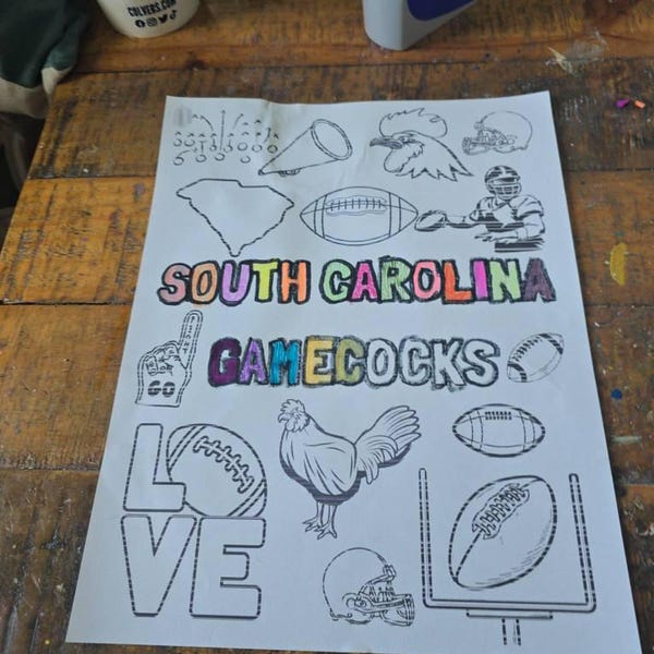 SEC Football Coloring Pages | Kids Activities | Gameday Fun for Kids ...