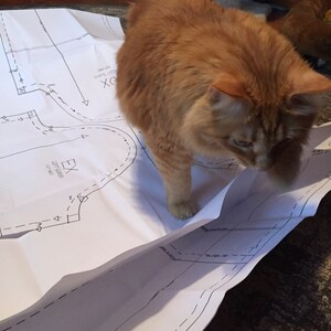 Tracing COPY of Vintage Simplicity 7327 Gunne Sax Style Sewing Pattern ...