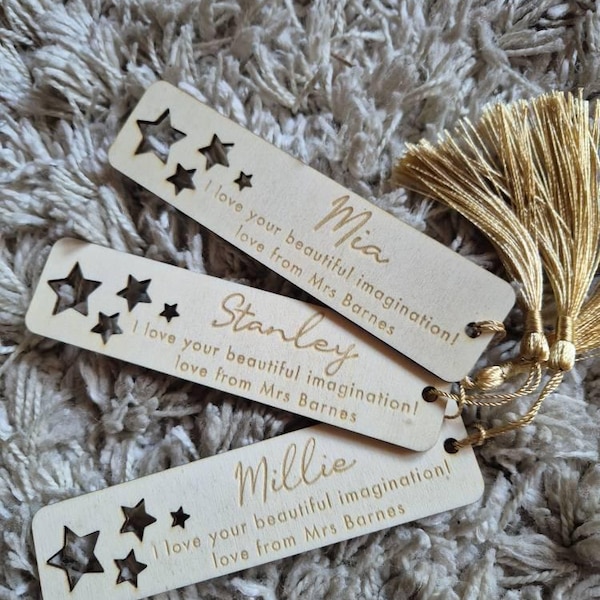 School Leaver Personalised Bookmark | Gift Teacher Pupil Student ...