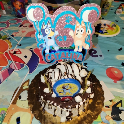 Bluey 3D Cake Topper - Etsy