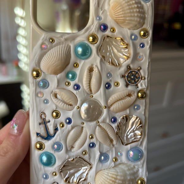 3D Seashell Phone Case: Coastal Summer Charms and Shells - Etsy