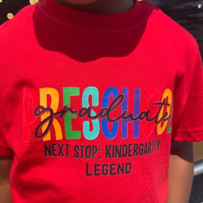 Preschool Graduate Next Stop Kindergarten Shirt, Preschool Graduation T ...