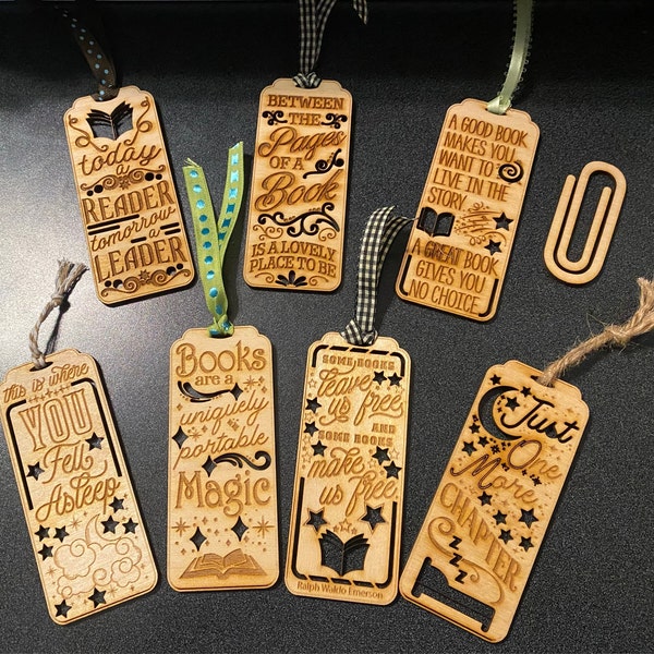 Bookmark Cut Files. Glowforge Bookmark Designs Svg. Laser Ready ...