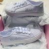 White / Ivory Pearl Wedding Flower Girl Shoes, First Communion Shoes ...