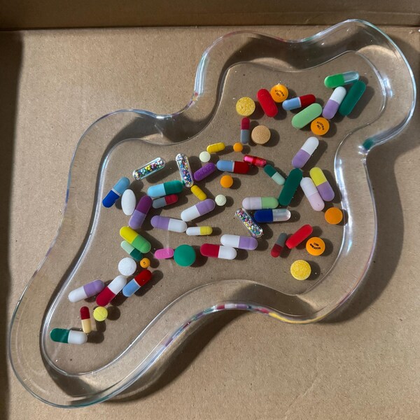 NEW Smaller 6"x6" Chill Pill Resin Art - Xanax - Etsy
