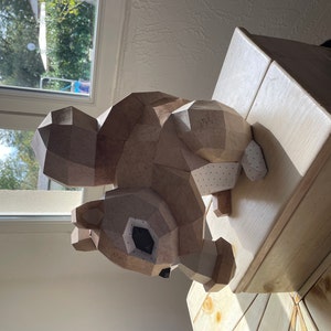 Ghost Papercraft 3D DIY Low Poly Paper Crafts Halloween Wall Decor ...