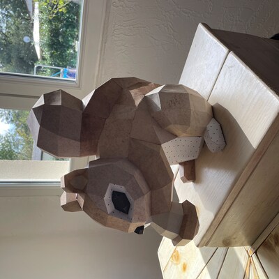 Squirrel Papercraft 3D DIY Low Poly Paper Crafts Home Decor Model ...