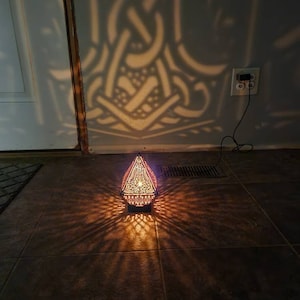 Viking Shadow Lantern Norse Thor Hammer Mjolnir Pegan Night Light - Etsy