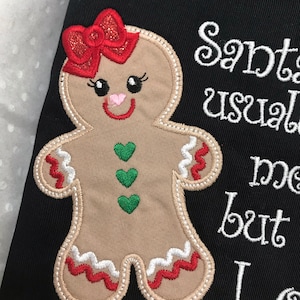Gingerbread Girl Machine Embroidery Applique Design, Christmas ...