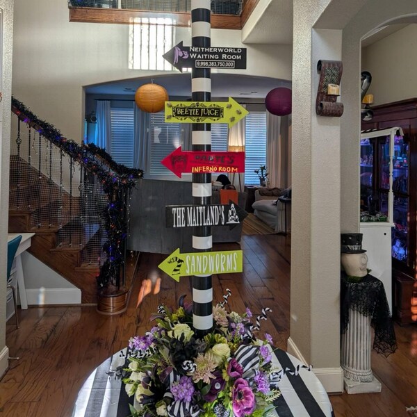 Grinch Sign- Grinch’s Lair, Whoville, and Mt.crumpit With Candy Cane ...