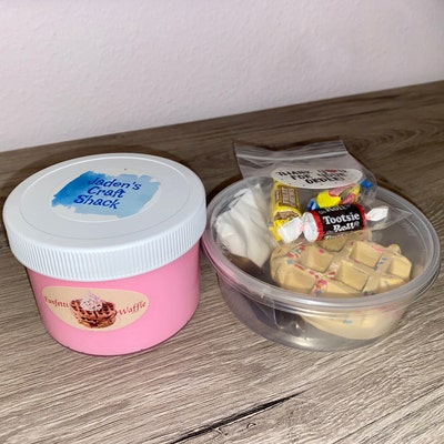 Funfetti Waffle DIY Slime Cake Scented Clay Sprinkles Asmr Stress ...