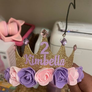 Birthday Party Hat, Mini Party Hat Headband, Custom Birthday Party Hat ...