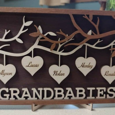 Family Tree Hanging Heart 3D Wall Hanging Decoration or Gift - Etsy
