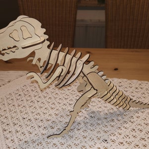 T-rex Dinosaur Digital Pattern Template File for Laser SVG DXF CDR ...