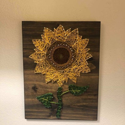 Sunflower String Art Craft Kit: Create Your Own Floral Wall Art Perfect ...