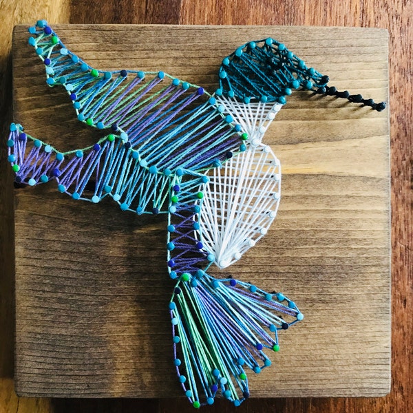 Hummingbird String Art - Available Option as D.I.Y. Kit - String Art ...