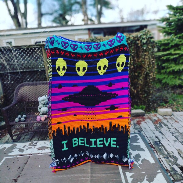 Sos Alien Invasion Mosaic Crochet Pattern Collection - Etsy