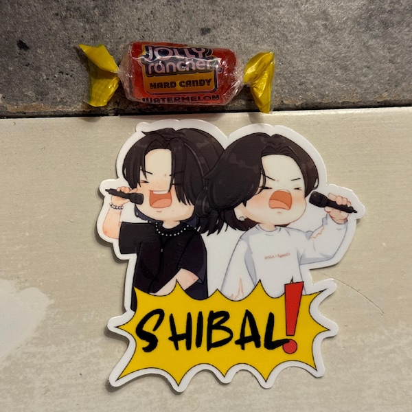 Yoongi El Capitxn Shibal DDAY Concert Vinyl Waterpoof Sticker | Suga ...