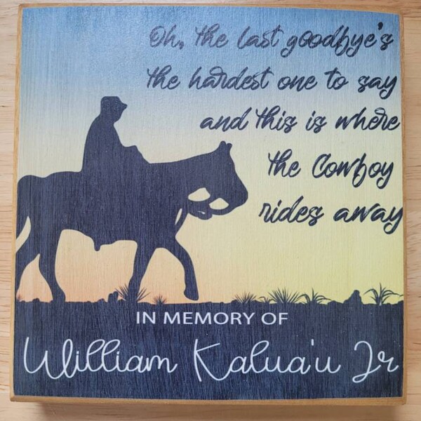 Memorial Day Grave Decoration- Western Cowboy Memorial - Etsy