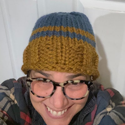 Custom Multi-colored Beanies Hand Knit Chunky Beanies Cozy - Etsy