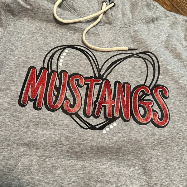 Mustangs Svg, Mustang Svg, Mustang, Mustangs, Heart, Love, Vector, Team ...