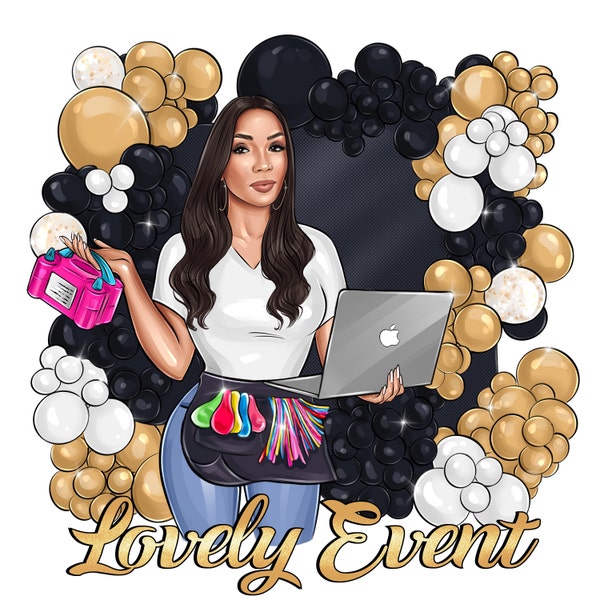 Florist Logo, Event Planner Logo, Cartoon Business Logo Design, Flower ...