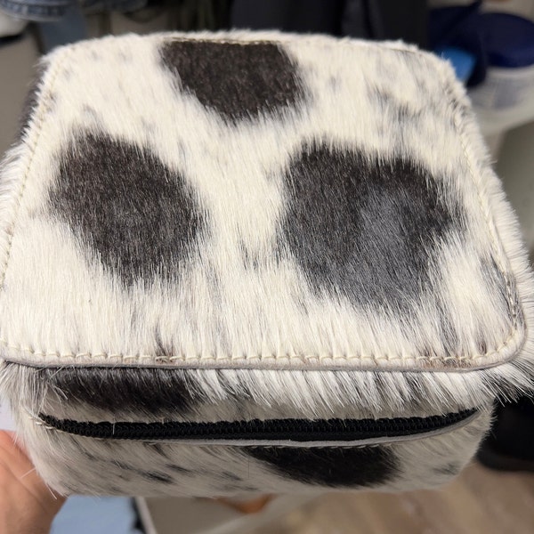 COWHIDE JEWELRY BOX | Storage Travel Case | Leather Tooled Leather ...