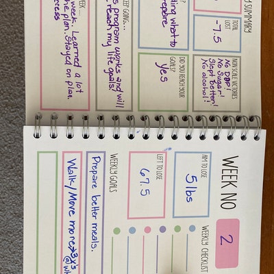 Optavia 5/1 Food Diary, Weight Loss Journal, Optavia Tracker, Diet ...