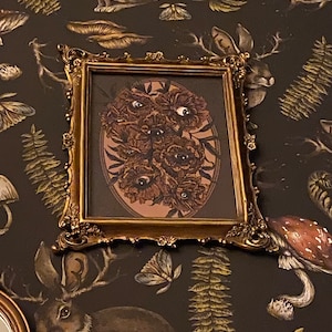 All Seeing Florals, Fantasy Cottagecore, Creepy Bouquet, Creepy ...