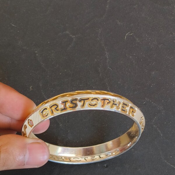 Punjabi Silver Mens Kada Name Engraved Kada Handmade Punjabi Jewelry ...