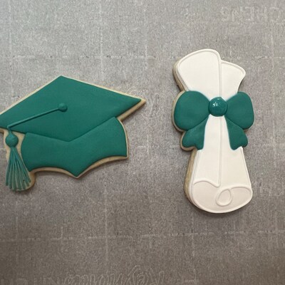 Congrats Grad Hand Lettered Cookie Cutter With or Without Stencil - Etsy