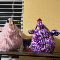 Poppy the Chicken Knitting Pattern ORIGINAL, Knit Chicken Pattern ...