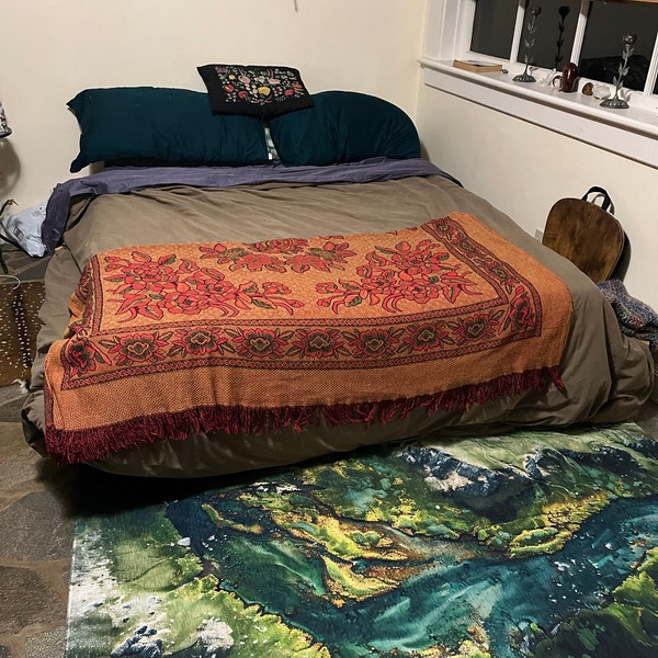 Koi Pond Area Rug | Biophilic Design | Koi Fish + Lily Pads | Outdoors ...