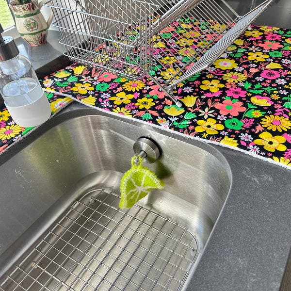 Faucet Splash Catcher / Faucet Drip Catcher / Kitchen Sink Splash ...