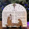 Stunning Luke 2 Bible Scripture Verses Nativity Christmas Ornament ...