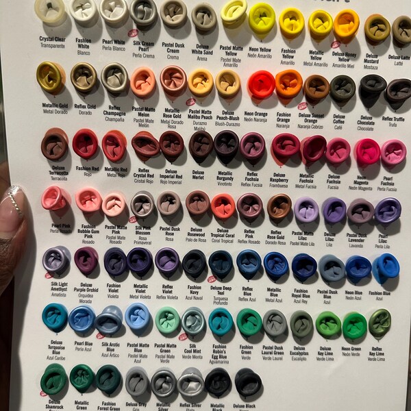 Tuftex Color Chart W/balloons New Colors Included - Etsy