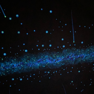 Glow in the Dark Outer Space Ceiling Mural beautiful Milky Way, Space ...