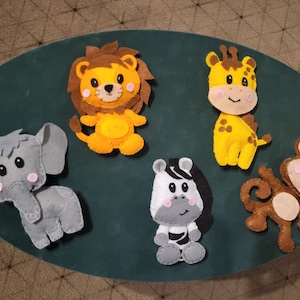 PDF Pattern/ Felt Pattern/baby Safari/ Felt Baby Safari/ DIY Baby ...