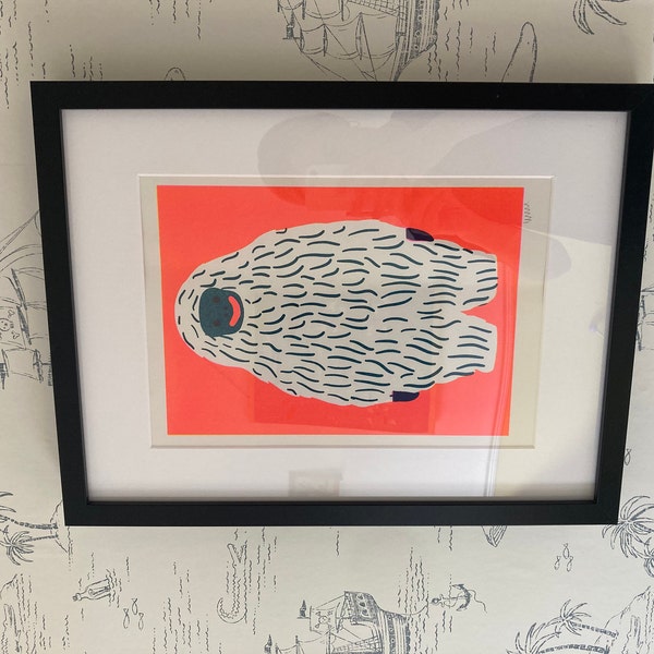 Hot Sauce Riso Print A4 Size ( Blue ) - Etsy