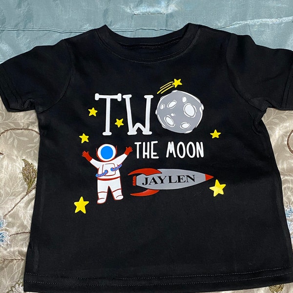 Birthday Two the Moon Cuttable Design SVG PNG DXF & Eps Designs Cricut ...