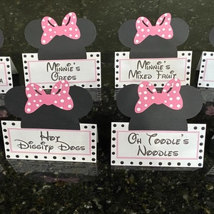 Minnie Mouse Food Signs-set of 8 - Etsy