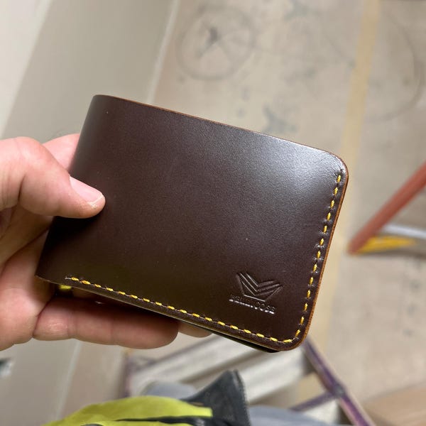 Handmade Full Grain Leather Wallet, Personalized Anniversary ...