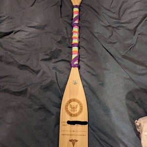 CUSTOM 36or 3FT Poplar Wood Paddle Wrapped With 2 or More Colors. A ...
