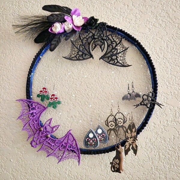 Lace Batty Beauty FSL Adjustable Wings Bats Embellishments Scrapbooks ...