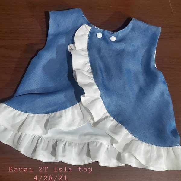 ISLA Tulip Back Swing Top EASY PDF Sewing Pattern/a4/a0/projector Files ...