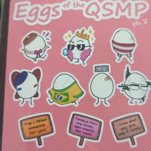 Tommyinnit Sticker Sheet Dream SMP / DSMP L'manberg, Pogtopia, Tubbo ...