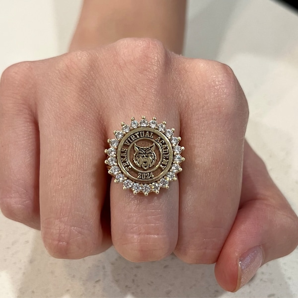 College Ring, University Ring, Graduation Gift, Graduation Ring, Woman ...